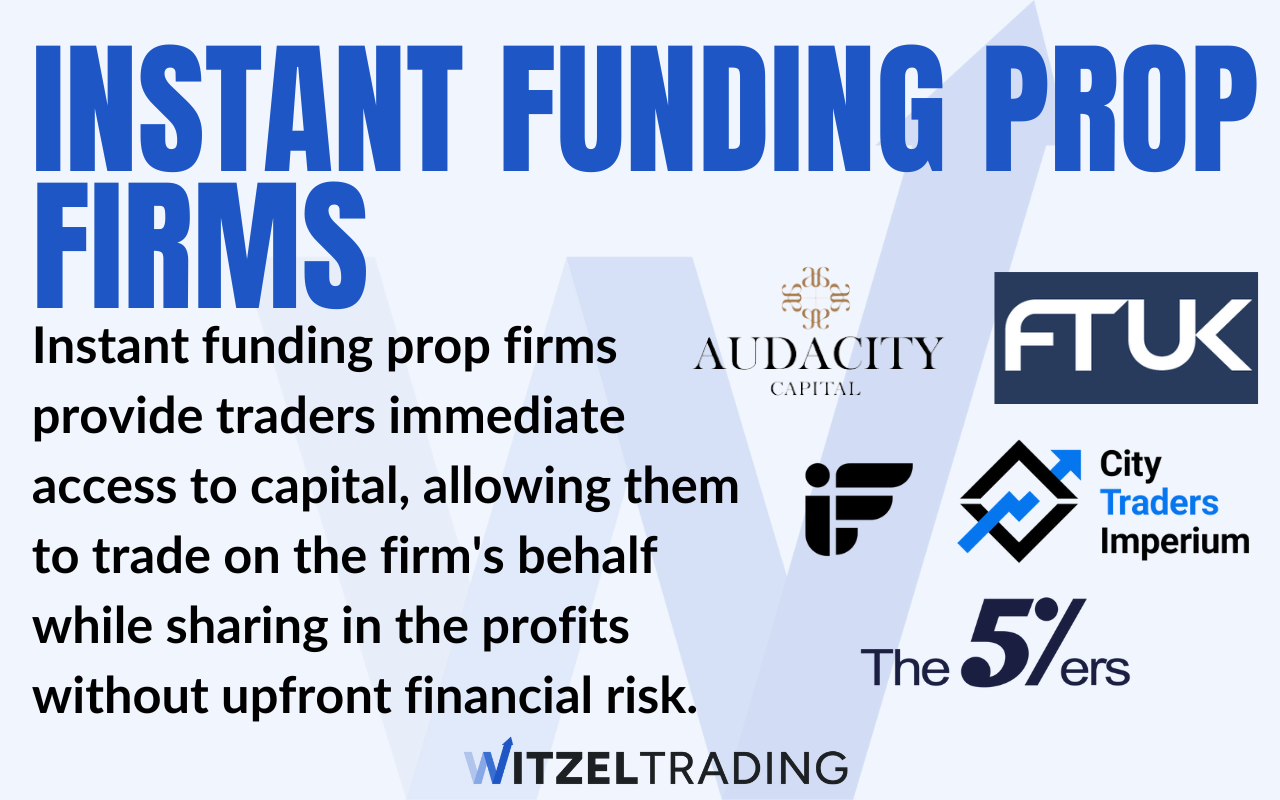 5 Best Instant Funding Prop Firms Compared & Tested 2026