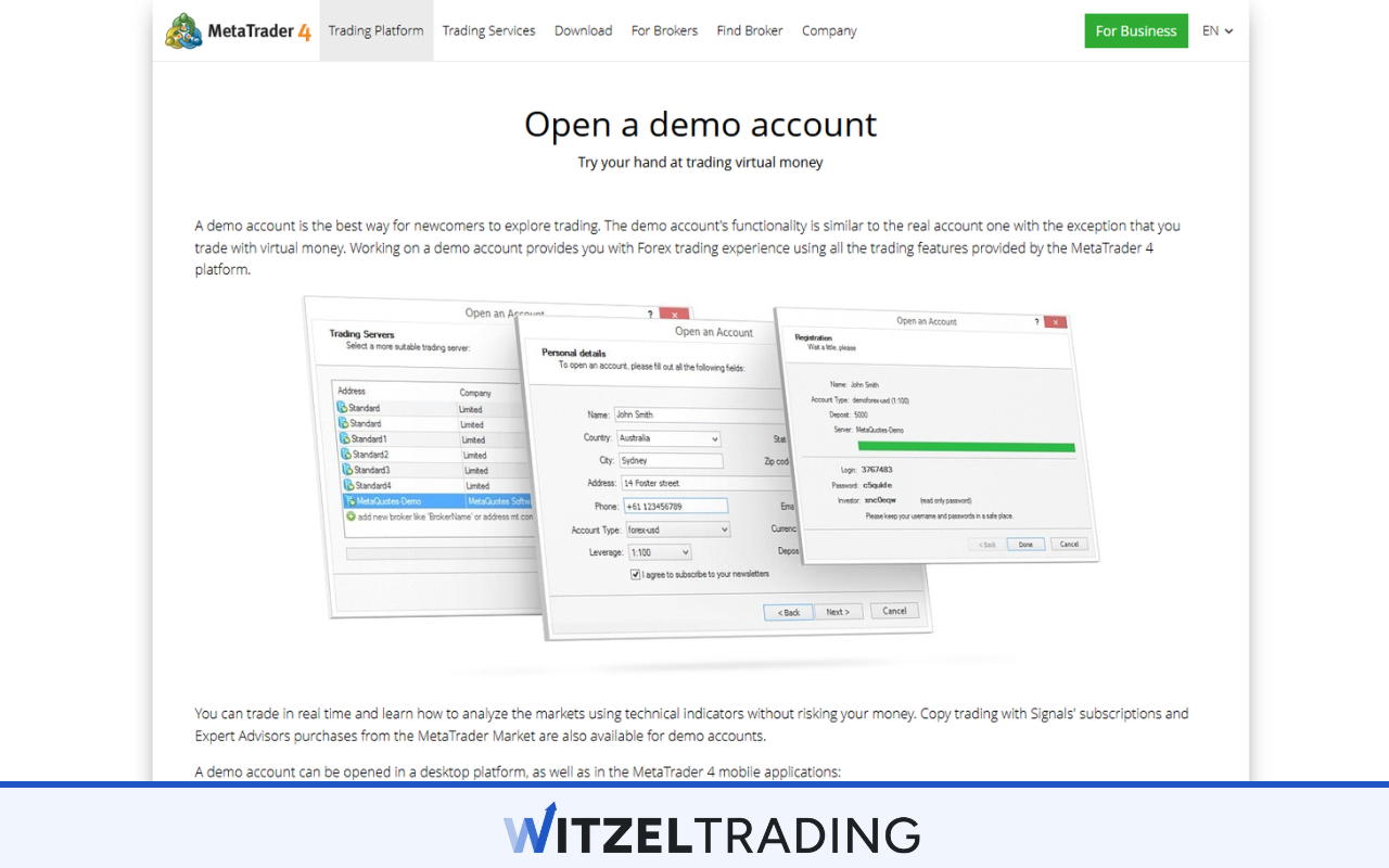10 Best Metatrader 4 Mt4 Demo Accounts For Free 2025